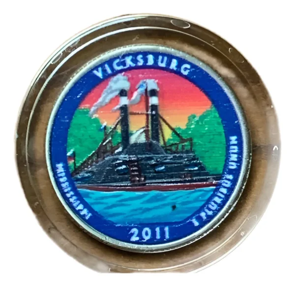 Robmar-USA-Quarter 25 Cents-2011-N°9-Parque Vicksburg – Robmar Numismatica